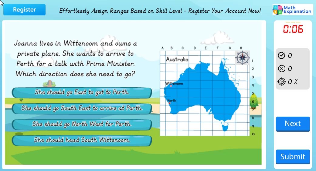 Math Explanation | Multi directions using maps - Engaging Primary Maths ...