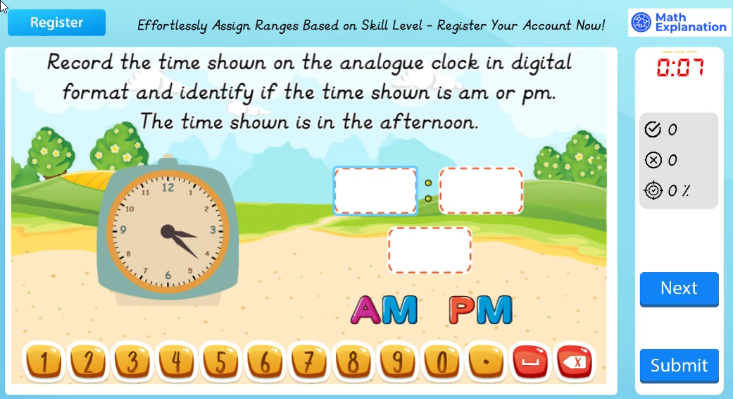 Math Explanation | Reading analog and digital clocks - Engaging Primary ...
