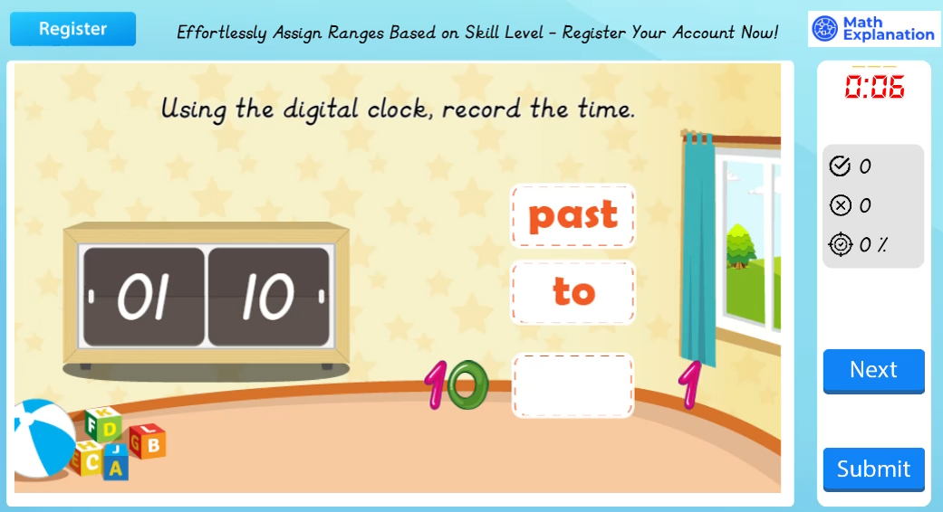 Math Explanation | Expressing "to" and "past" with a digital clock ...