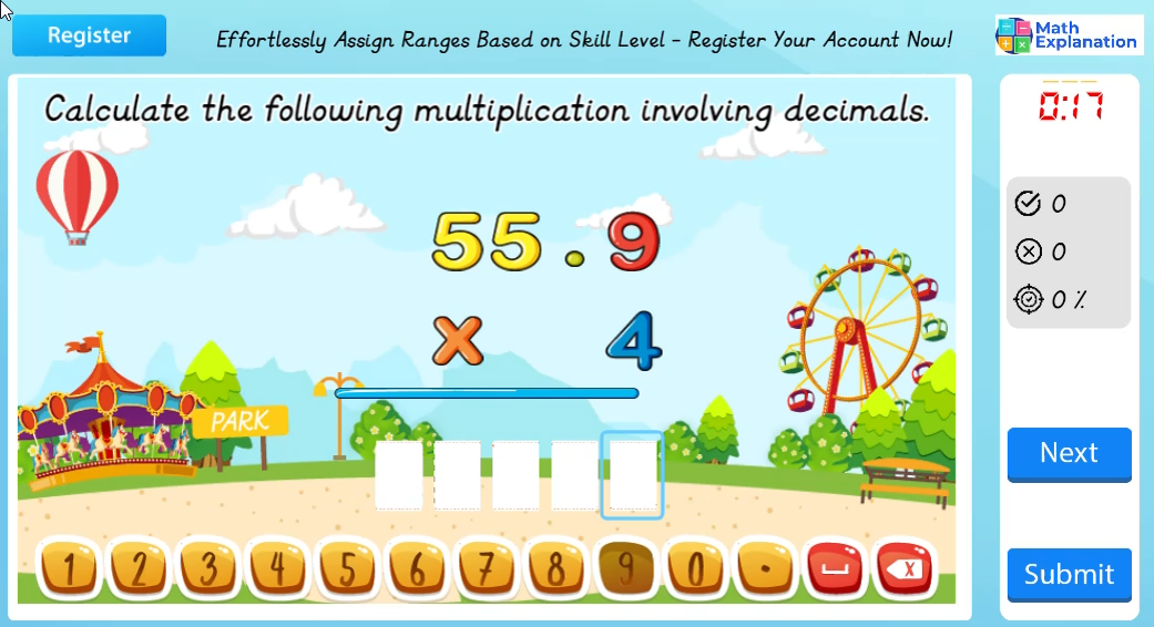 Math Explanation | Multiplying decimals by 1 digit - Engaging Primary ...