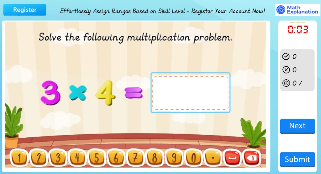 Math Explanation | 4 times table - Engaging Primary Maths Software