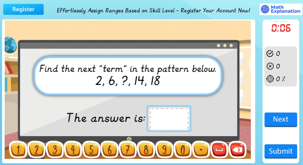 Math Explanation | Number patterns by multiples of 3, 4,5, 6, 7, 8 and ...