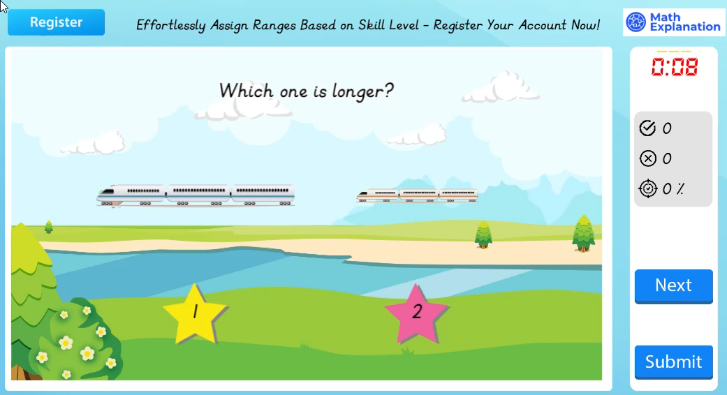 Math Explanation | Comparing the lengths using objects - Engaging ...