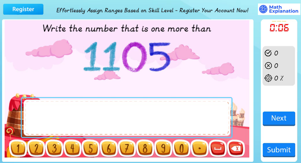 Math Explanation | Identifying numbers after a given 4 digit number ...