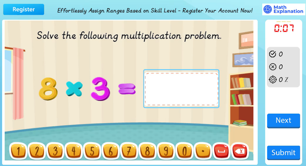 Math Explanation | 3 times table - Engaging Primary Maths Software