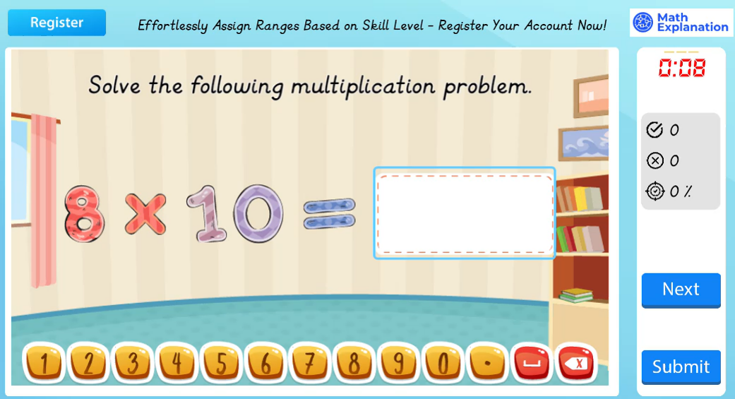 Math Explanation | 10 times table - Engaging Primary Maths Software