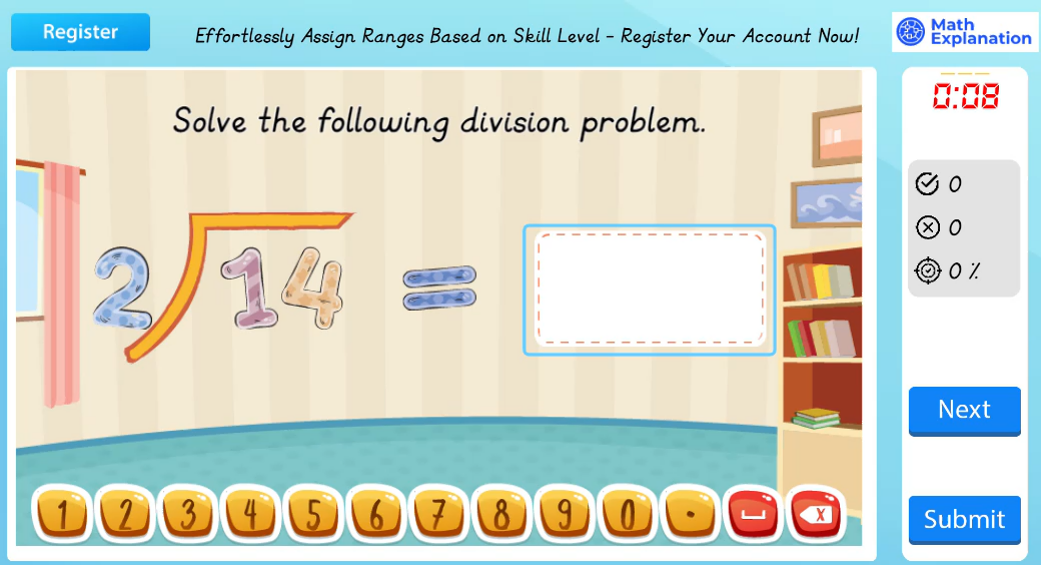 Math Explanation | Division by 2 - Engaging Primary Maths Software