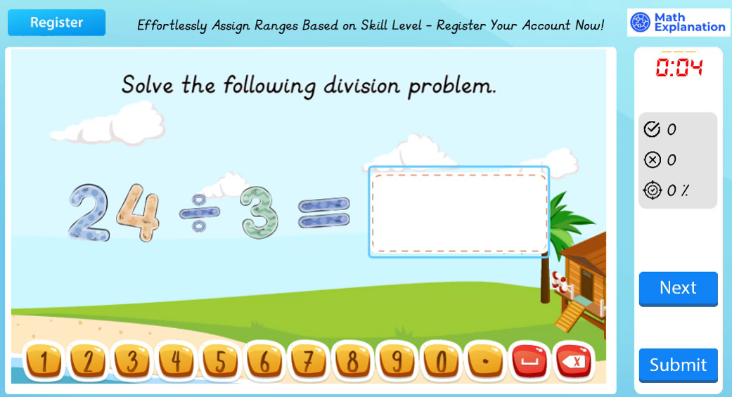Math Explanation | Division by 3 - Engaging Primary Maths Software