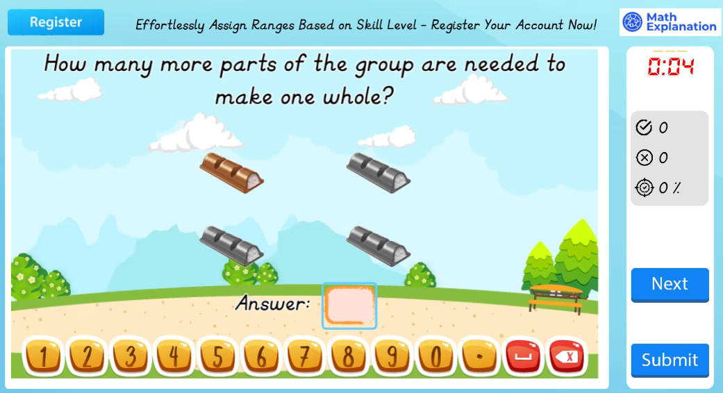 Math Explanation | Understanding fractions as part of a whole ...