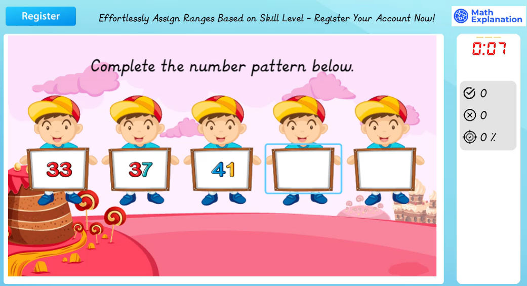 Math Explanation | Number patterns: Counting forward - Engaging Primary ...