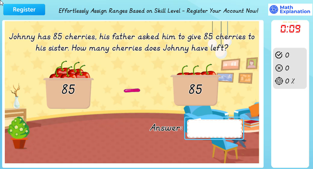 Math Explanation | Problem solving with subtraction - Engaging Primary ...