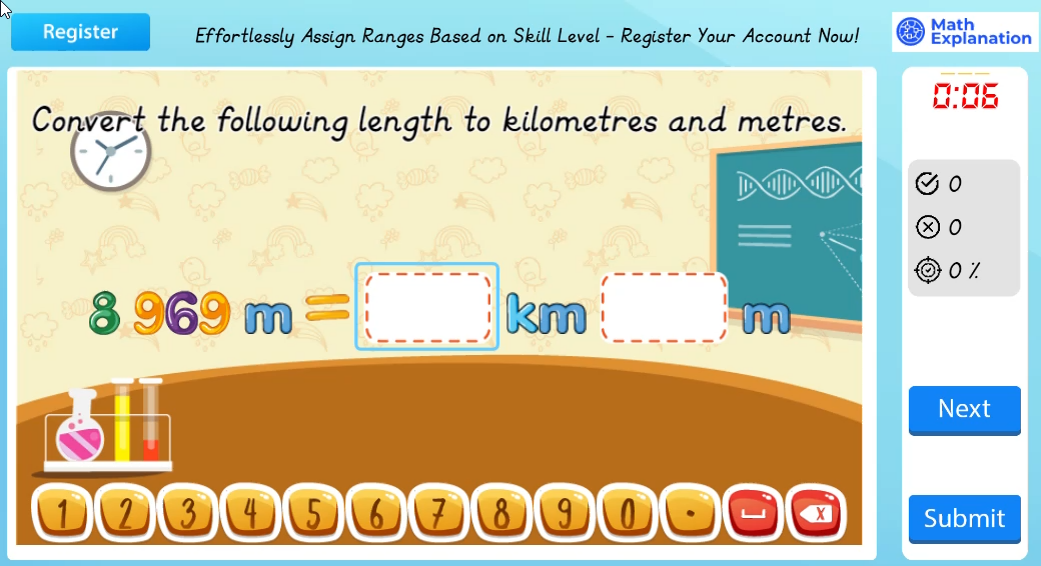 Math Explanation | Conversion of metrics - Metres to kilometres ...