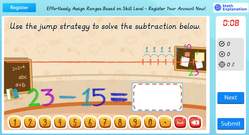 Math Explanation | Subtraction using the split strategy - Engaging ...