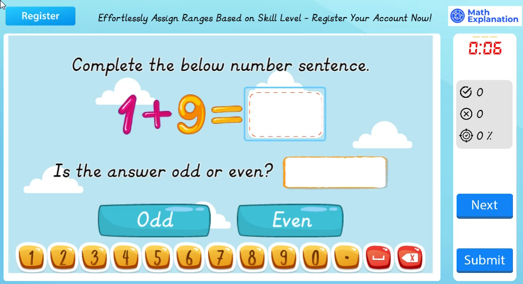 Math Explanation | Properties of odd and even numbers with addition ...