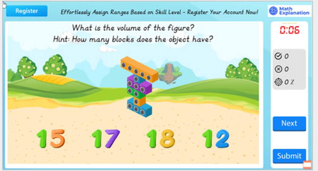 Math Explanation | Calculating volumes using blocks - Engaging Primary ...