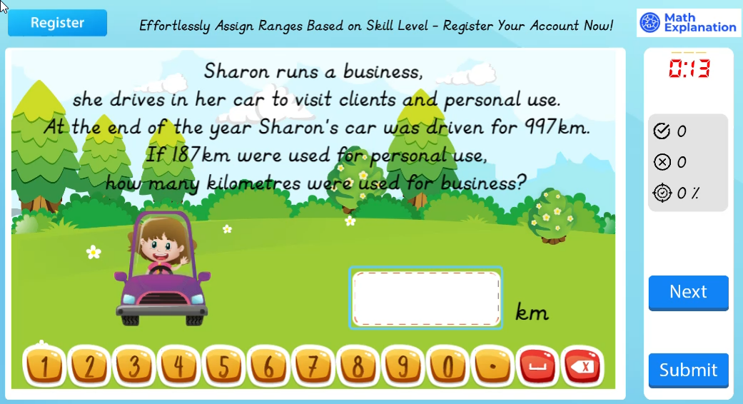 Math Explanation | Problem-solving involving subtraction: Basic ...