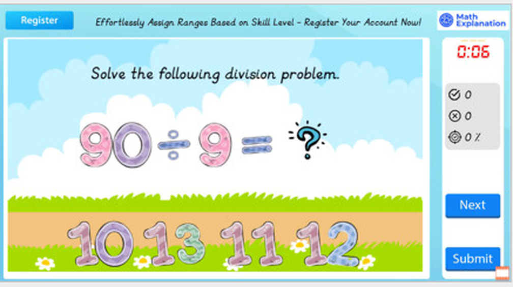 Math Explanation | Division by 9 - Engaging Primary Maths Software