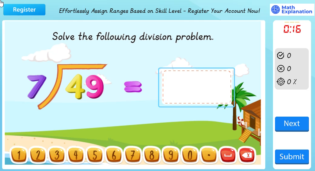 Math Explanation | Division by 7 - Engaging Primary Maths Software