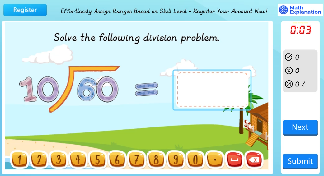 Math Explanation | Division by 10 - Engaging Primary Maths Software