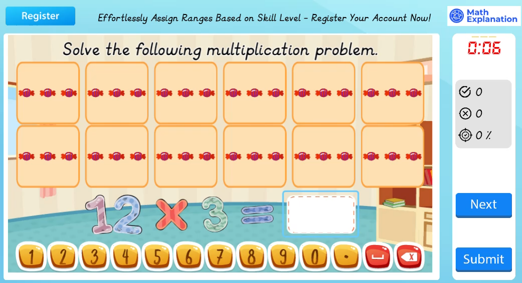 Math Explanation | 12 Times table - Engaging Primary Maths Software