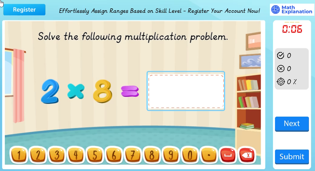 Math Explanation | 8 times table - Engaging Primary Maths Software
