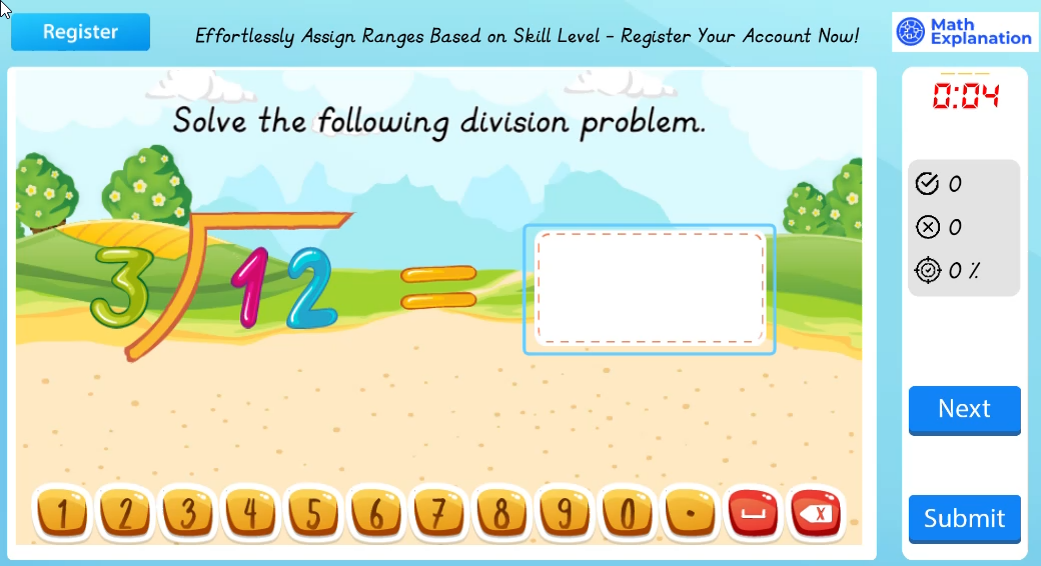 Math Explanation | Division by 3 - Engaging Primary Maths Software