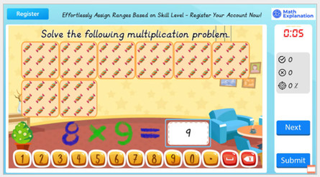 Math Explanation | 8 Times table - Engaging Primary Maths Software