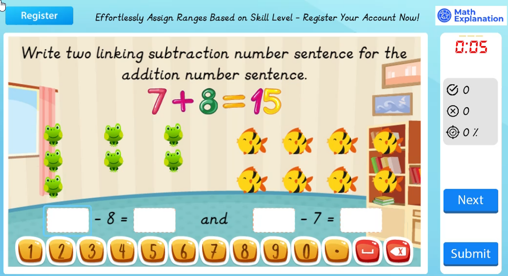 Math Explanation | Linking subtraction numbers sentences - Engaging ...