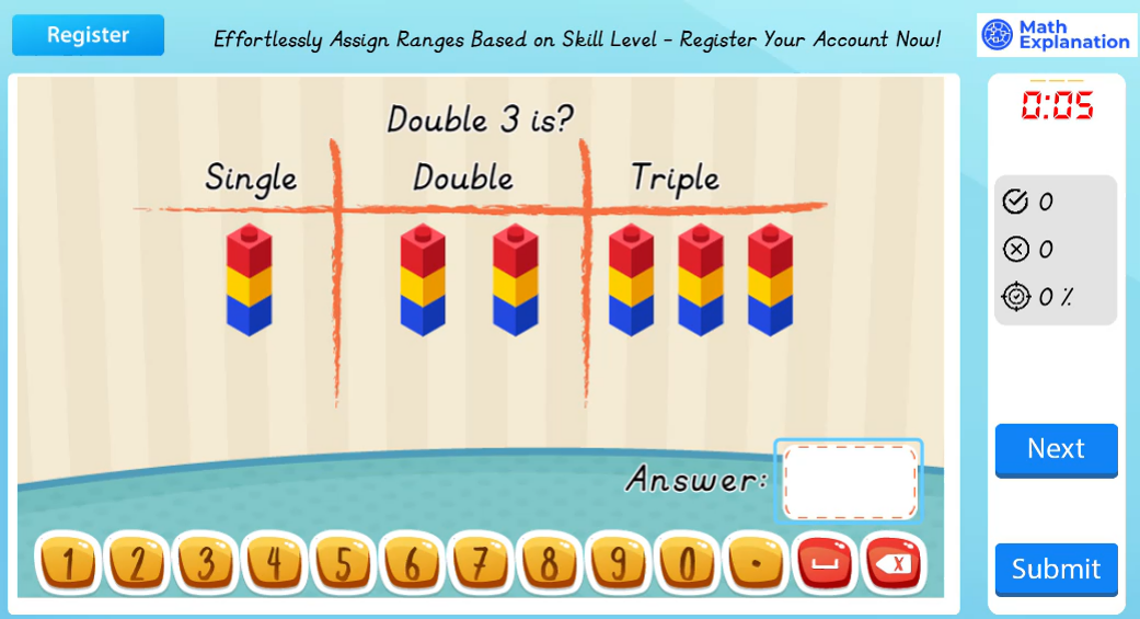 Math Explanation | Using mental strategies: Single, double and triple ...