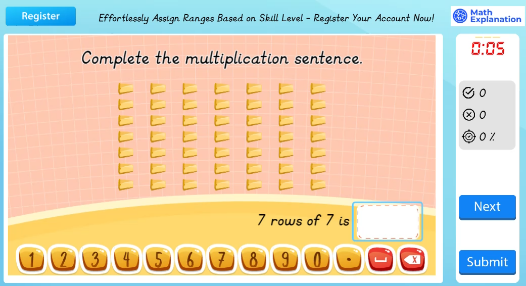 Math Explanation | Multiplication facts - x7 - Engaging Primary Maths ...