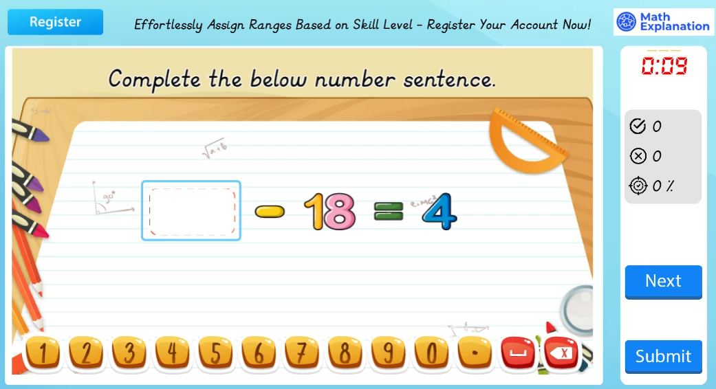 Math Explanation | Number sentences: Subtraction - Engaging Primary ...