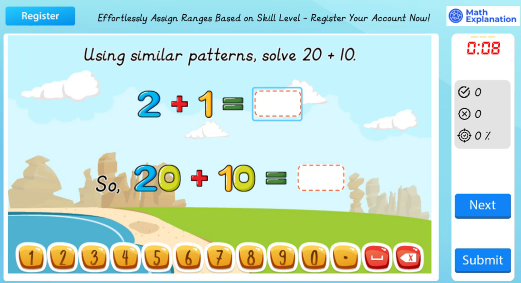 Math Explanation | Using patterns to extend a number fact - Engaging ...