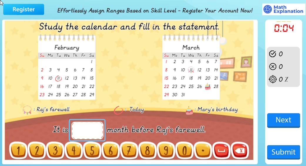 Math Explanation | Calculating month, week, days using events ...