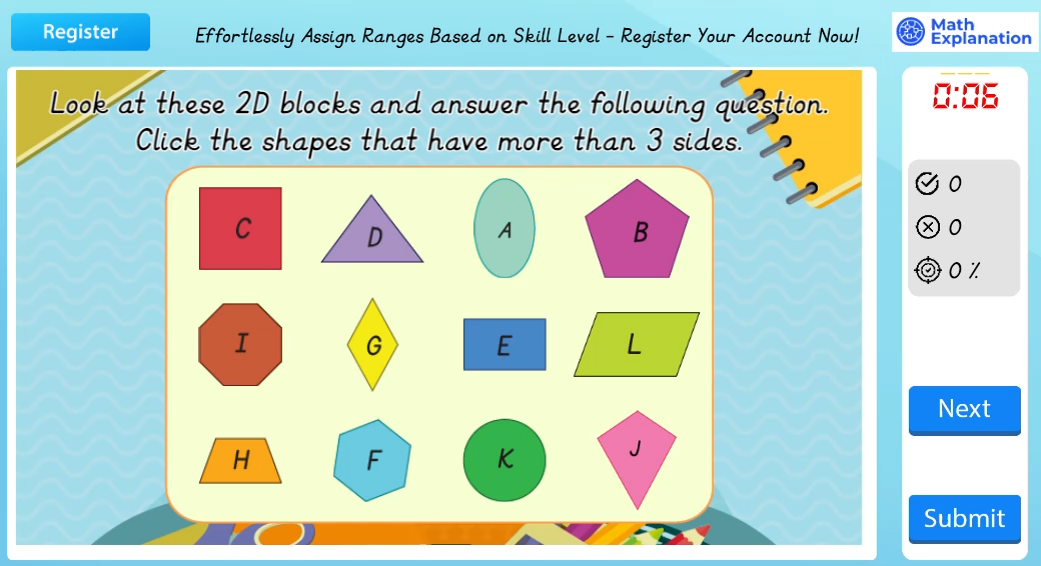 Math Explanation | Identifying and describing 2D shapes - Engaging ...