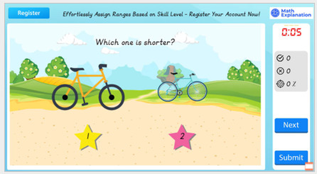 Math Explanation | K-Comparing the lengths of items - Engaging Primary ...